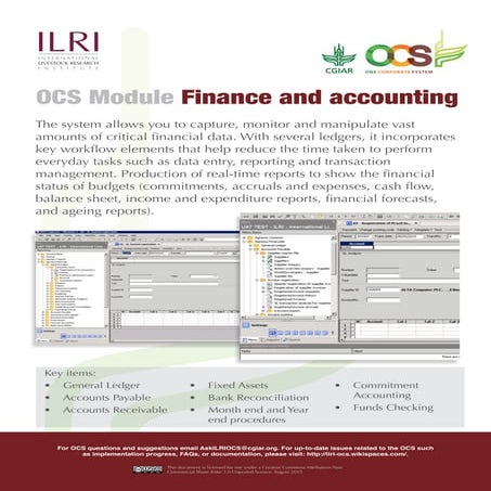 OCS Module—Finance and accounting | PDF