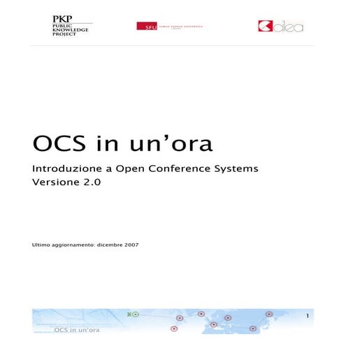 OCS in un’ora - Introduzione a Open Conference Systems | PDF