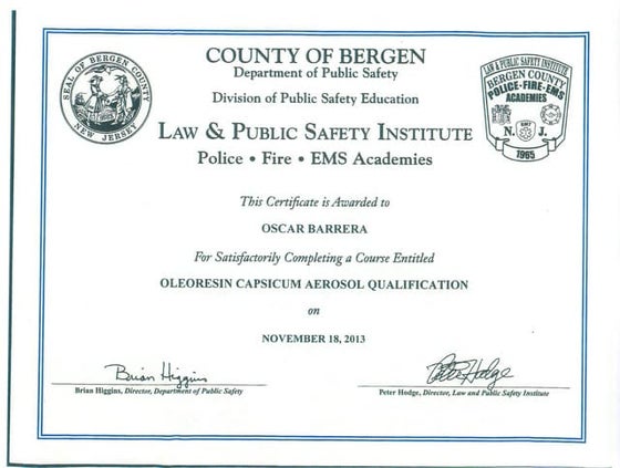 Military OC Spray Certification | PDF