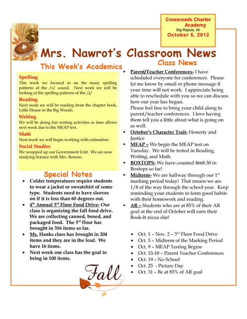 4th grade daily schedule | DOC