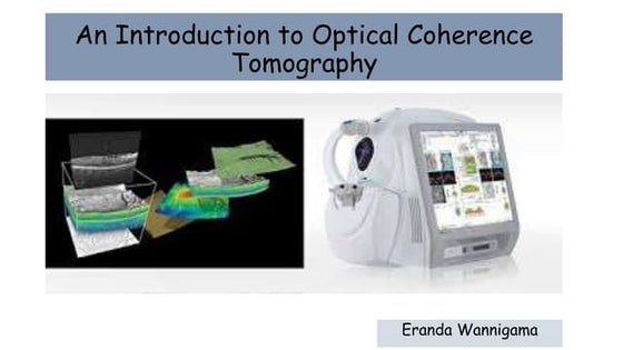 OCT in Ophthalmology | PPTX
