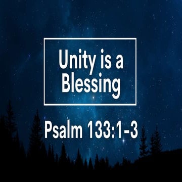 Unity is a Blessing | PPT