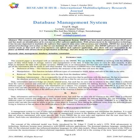 Database Management System | PDF