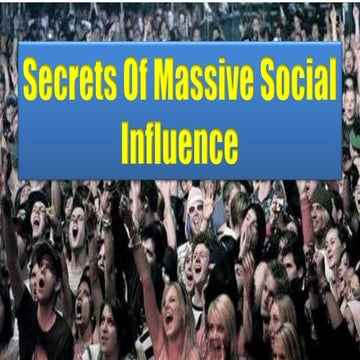 Secrets Of Charisma and Personal Magnetism | PPTX