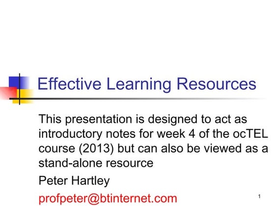 Types of Open Educational Resources (OER) | PPTX | Technology & Computing