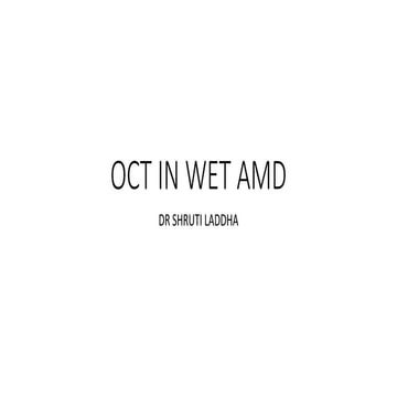 OCT IN WET AMD | PPTX