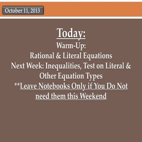 October 11, 2013 | PPTX