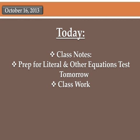 October 16, 2013 | PPT
