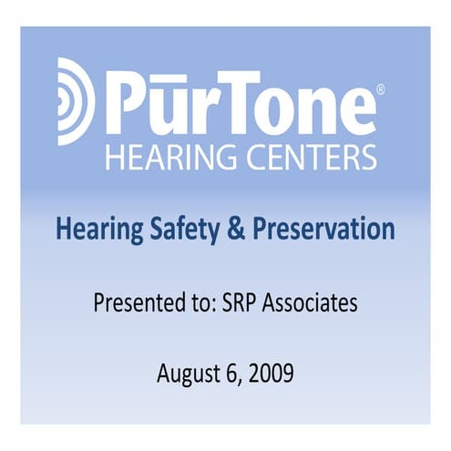 Importance of Hearing Health | Hearing Health Tips | PPTX