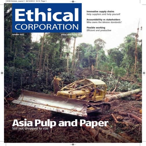 Ethical Corporation October 2012 cover and contents | PDF