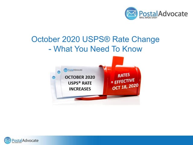 January 2019 USPS® Rate Change Comparison Chart | PDF
