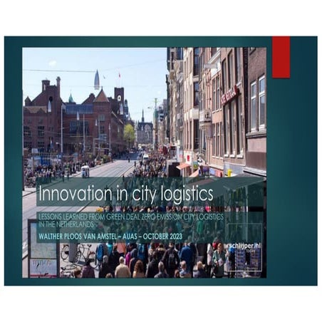 The future in city logistics | PDF