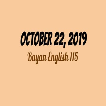 October 22 Share One Pagers + Appositives | PPT