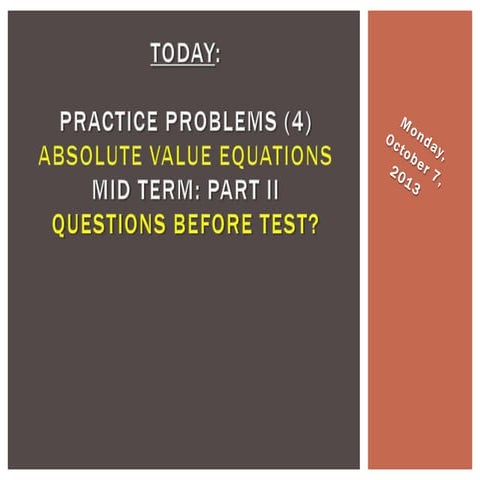 October 7, 2013 | PPTX