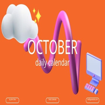 OCTOBER Daily Calendar fro planning.pptx