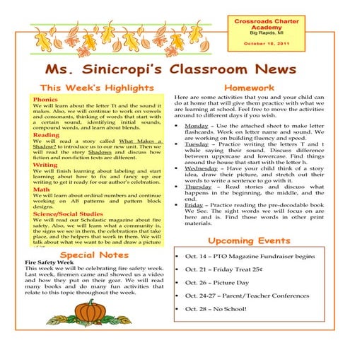 October Newsletter | DOC