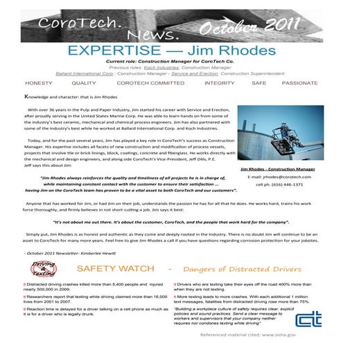 October Newsletter Jim Rhodes | PDF