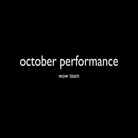 October performance | PDF