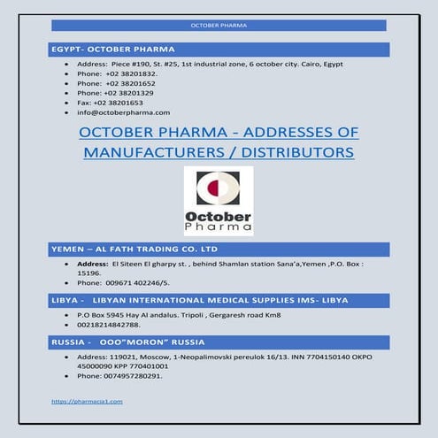 October pharma | PDF