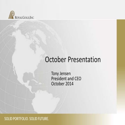 October presentation (cibc) october 2014 | PDF