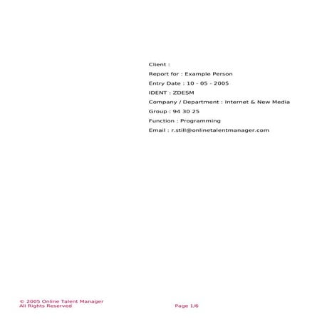 Octogram Report | PDF