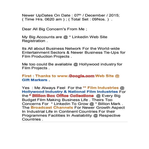 Octopus hal headline from giftmarkers . | DOCX