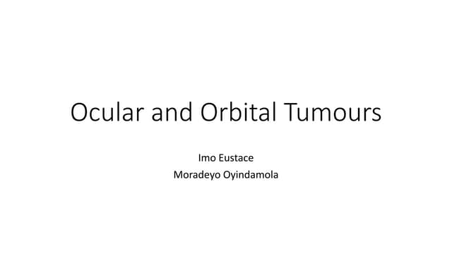 EYE CANCER.pptx prepared by Neha kewat digital learning | PPTX