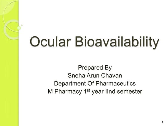 AN OVERVIEW OF OCULAR DRUG DELIVERY SYSTEM INCLUDING ROLE OF OCULAR INSERTS IN EYE DISORDER ...