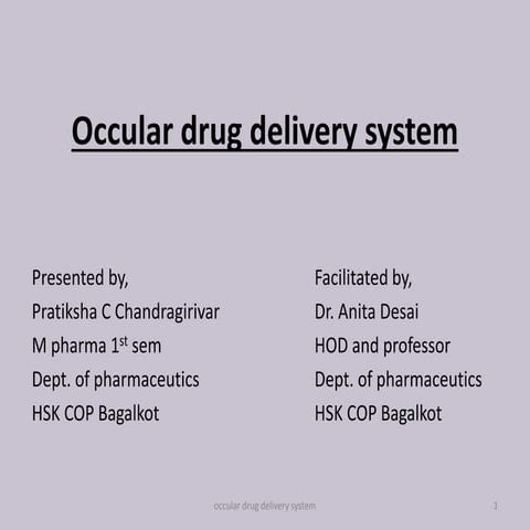 Ocular dds | PPTX