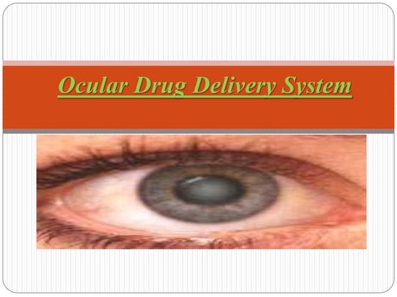 ocuserts [ocular inserts] | PPT