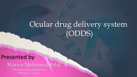 Controlled release of ocular drug delivery system | PPT