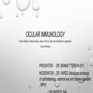 Ocular immunology | PPT