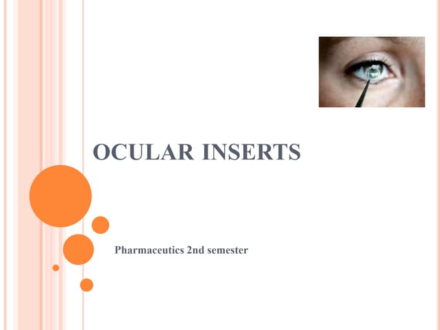 Ocular drug delivery system