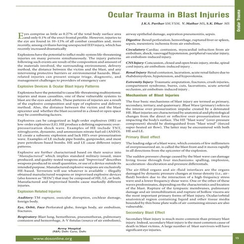 Blast injuries | PPTX
