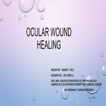 Ocular wound healing | PPTX