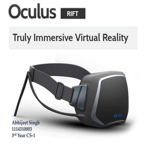 Oculus rift | PPT