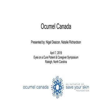 Ocumel Canada - 2019 CURE OM Symposium | PPTX | Cancer | Diseases and ...