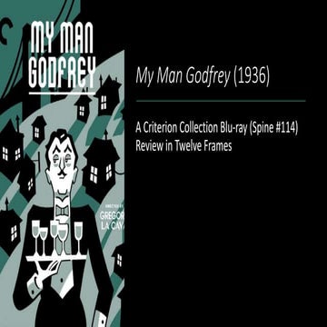 My Man Godfrey (1936) Criterion Blu-ray Review | PPTX