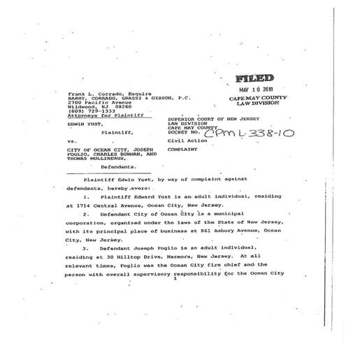 Ocean City lifeguard Yust age discrimination complaint | PDF