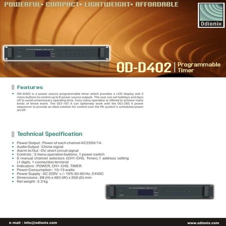 Od d402 | PDF