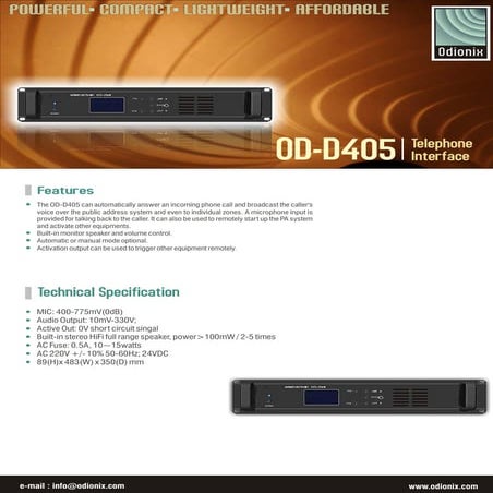 Od d405 | PDF | Digital Audio | Computer Software and Applications