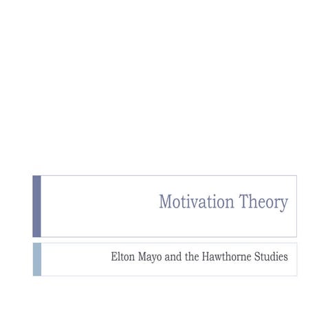 Bank wiring observation room experiment | PPTX