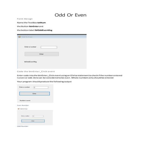 Odd Or Even Docx
