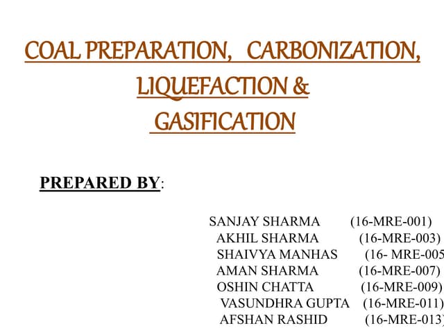 Analysis Of Coal Proximate Analysis Of Coal Pptx