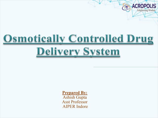Osmotic Drug Delivery System Pptx