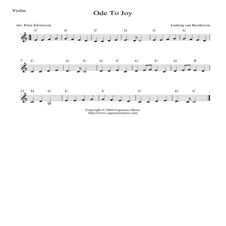 Ode to-joy | PDF | Classical Music | Music
