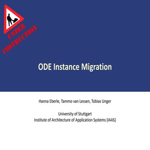 Ode Instance Migration | PPT