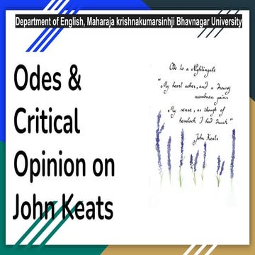 Odes & Critical Opinion on John Keats .pdf