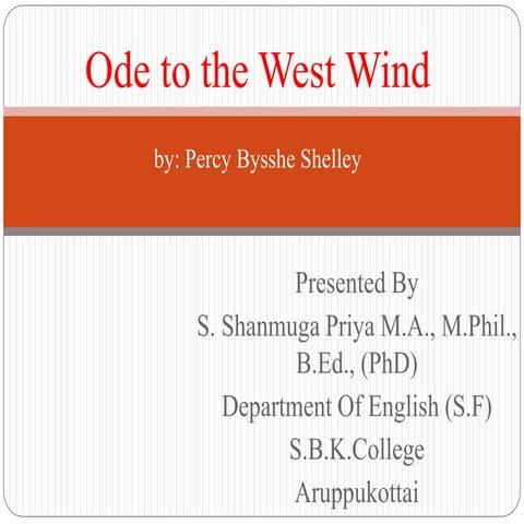 Ode to the wind | PPT