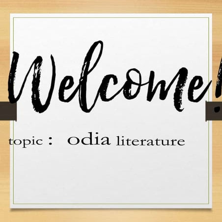 Odia literature converted | PPTX